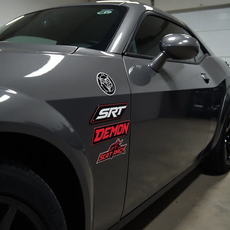 Logo Sticker Decal Sheet 8x10 with Modern Hellcat Demon Scat Pack Logos ...