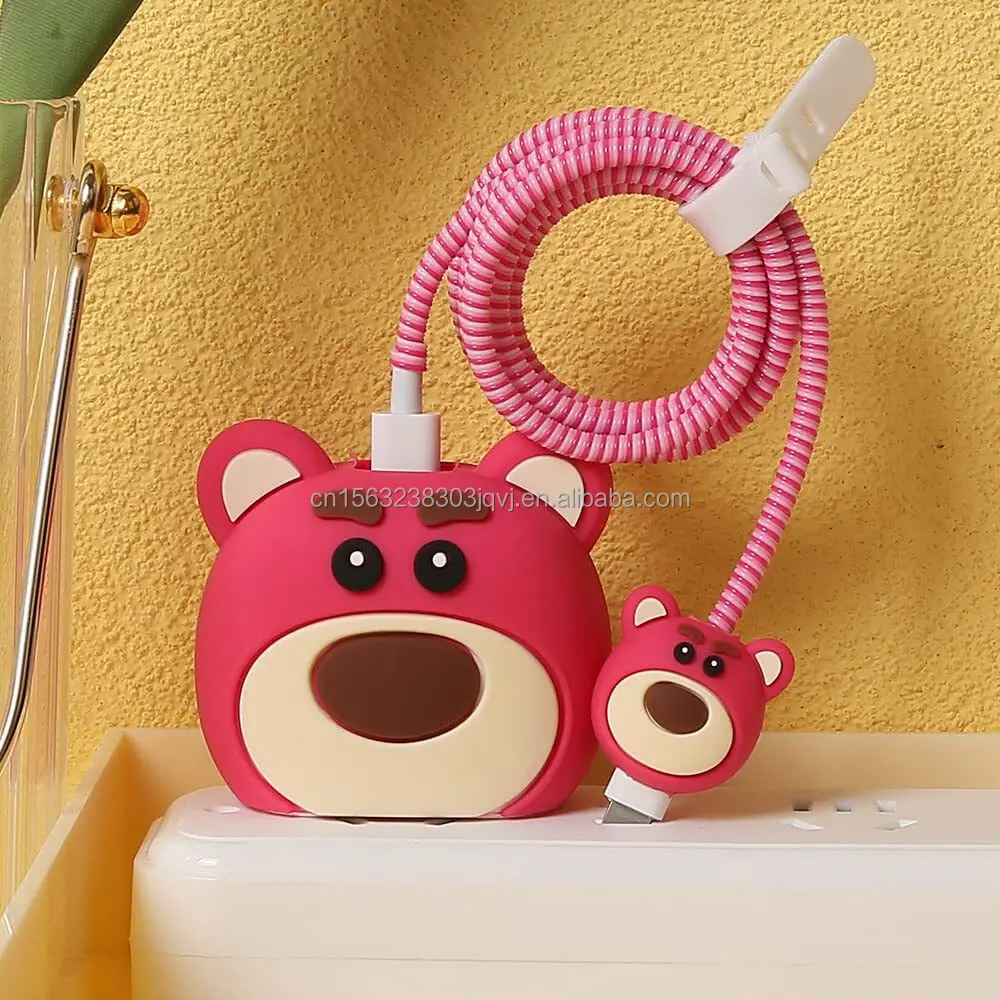 Wholesale Cute Cartoon Charger Protector with Wire Saver