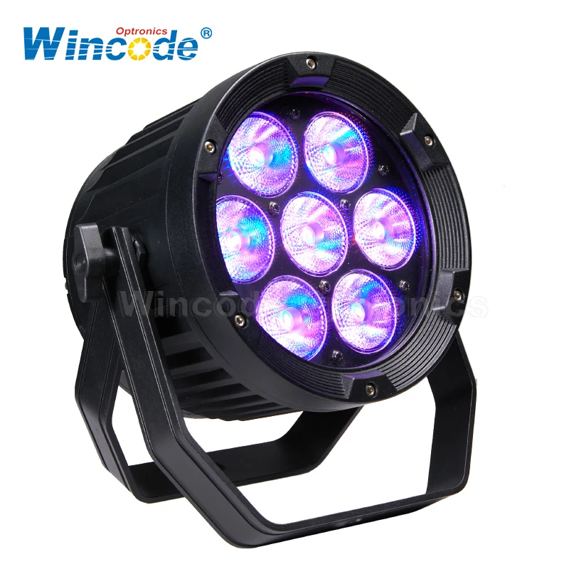 7pcs Battery Powered Wireless LED Par Lights for Events