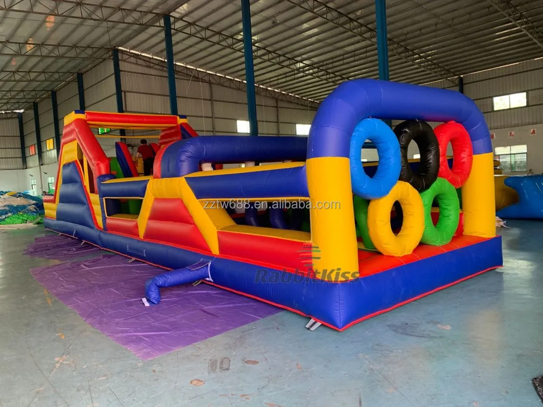 Customized Giant Outdoor Inflatable Vertical Rush Obstacle Course Race ...