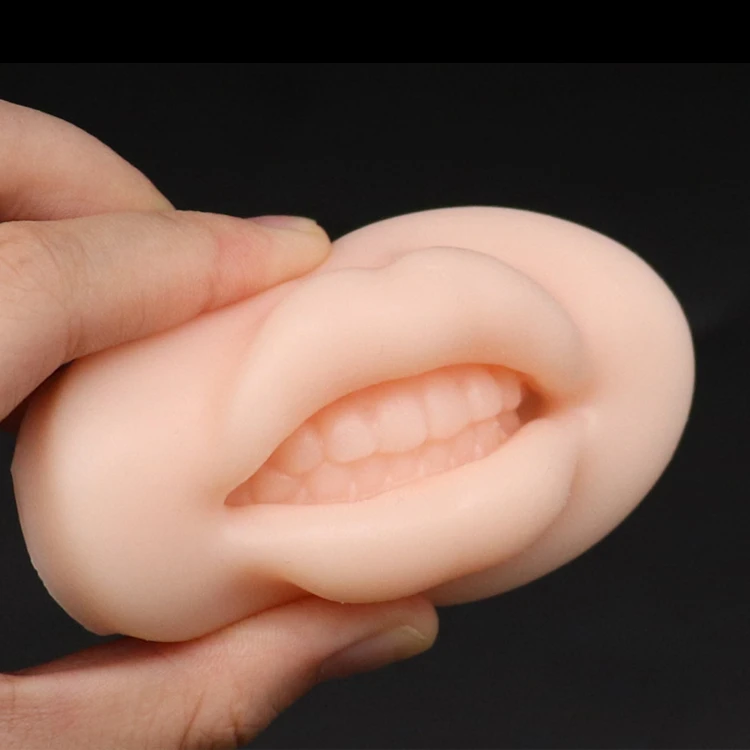 3D Open Mouth Lip Silicone - Realistic Tattoo Practice Skin