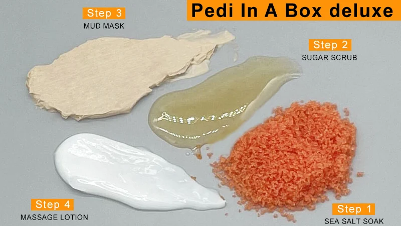 Foot Bath Spa Packets - Pedicure Scrub Set & Lotion