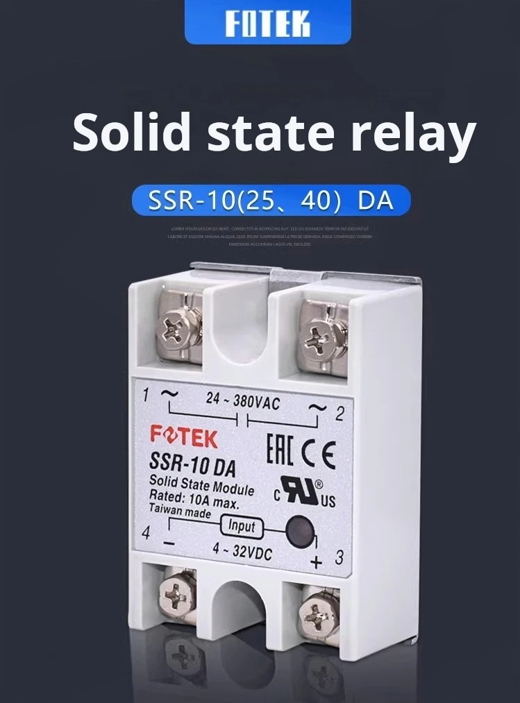 Fotek Yangming Solid State Relay Ssr-50da/50dd/75da/75dd Scr-25la/40la Single-phase Solid State ...