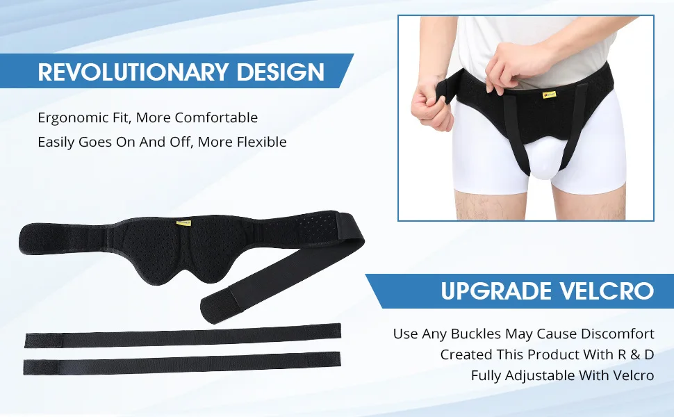 Professional Adjustable Groin Straps Double Inguinal Groin Hernia ...