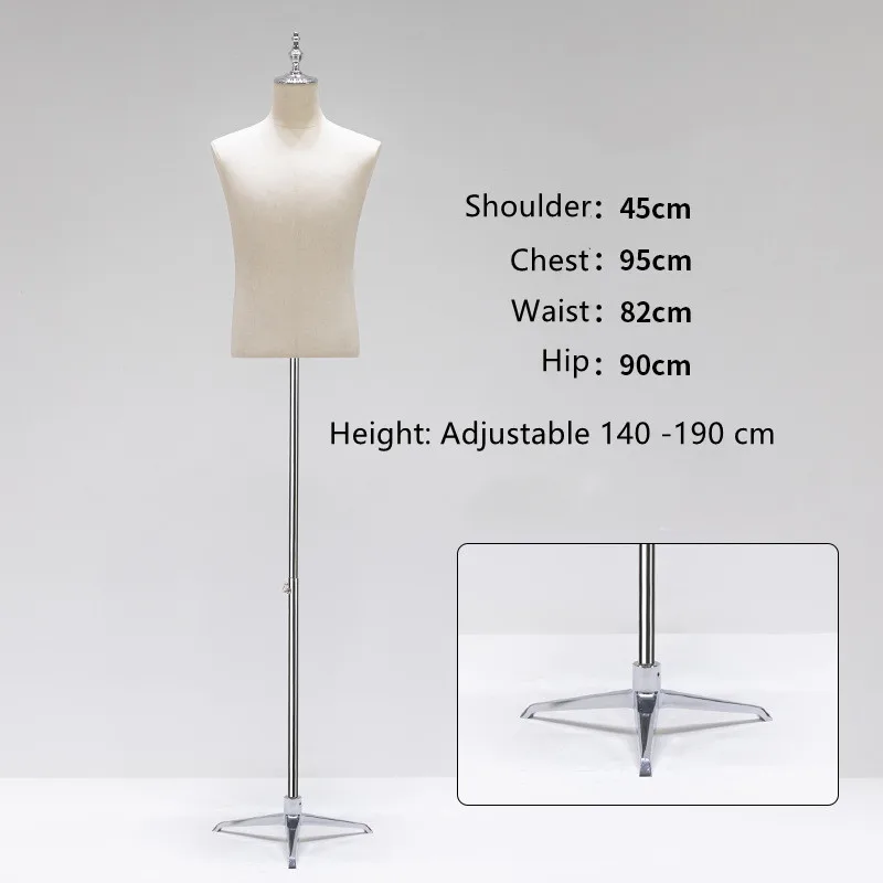 Fashion Male Torso Mannequin - Perfect for Men's Clothes Display