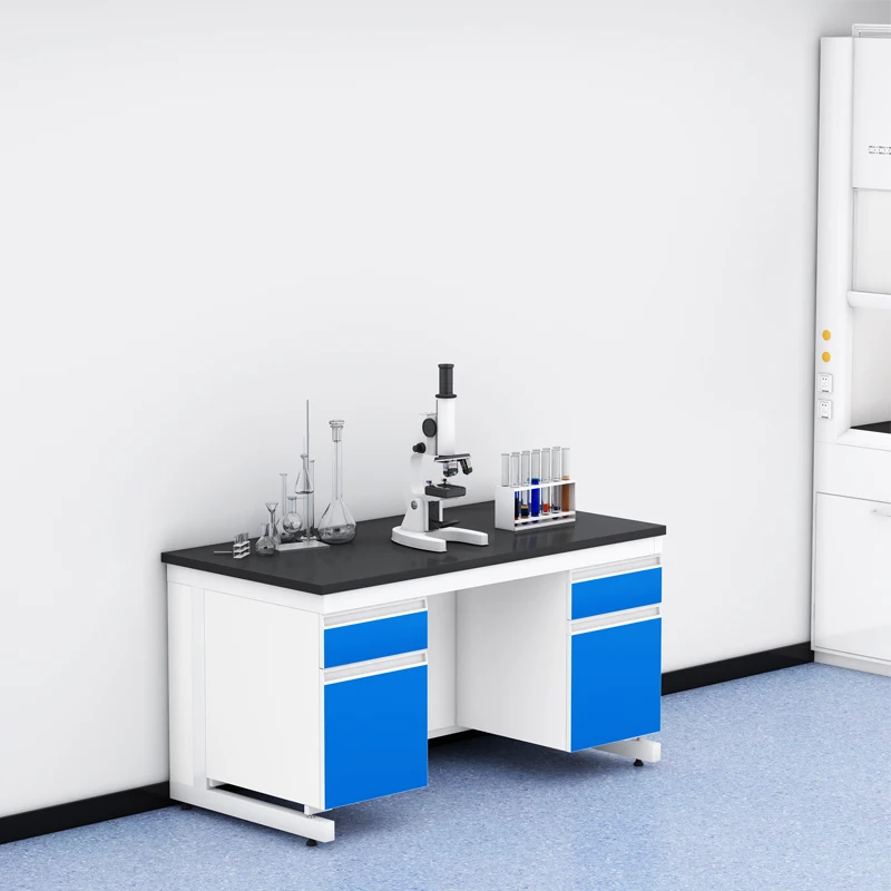 Factory Custom Laboratory Table Wood Steel Workbench Chemical Resistant ...