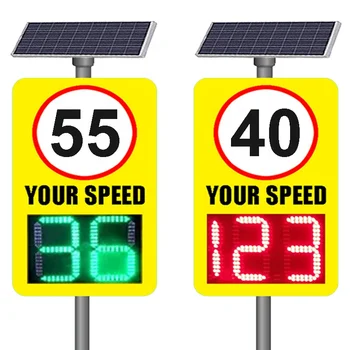 Outdoor Aluminum Led Speed Limit Sign Radar Speed Doppler Speedometer ...