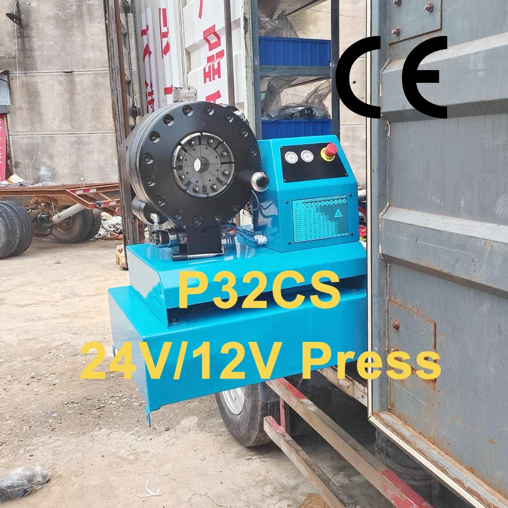 Automatically Hydraulic Hoses Pipe Ferrule Pressing Machine Hose Crimper Finn Power P32 Brake ...