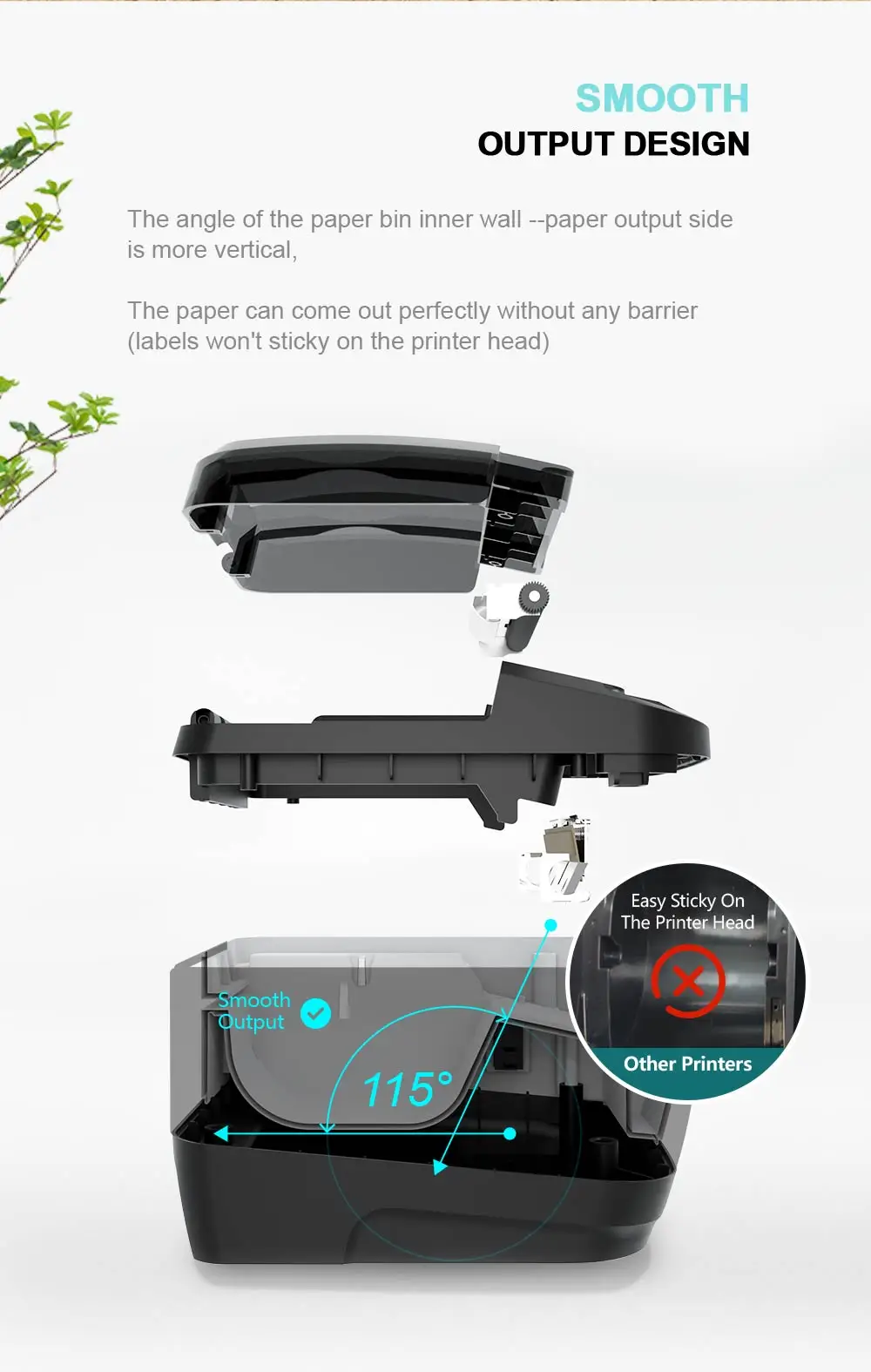 3inch Thermal Label Printer - ZY310 Bluetooth Barcode Printer