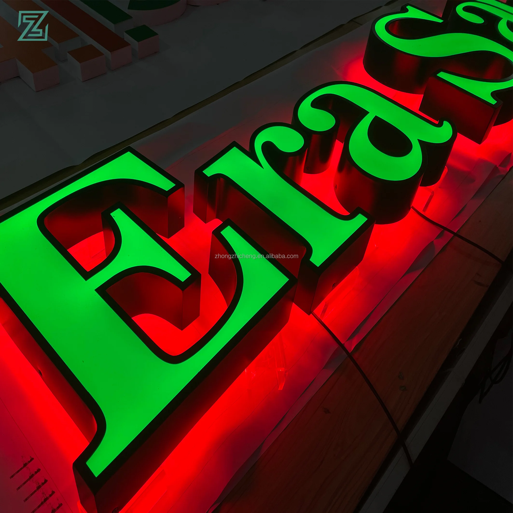 Customized 3d Luminous Acrylic Letter External Illuminated Building ...