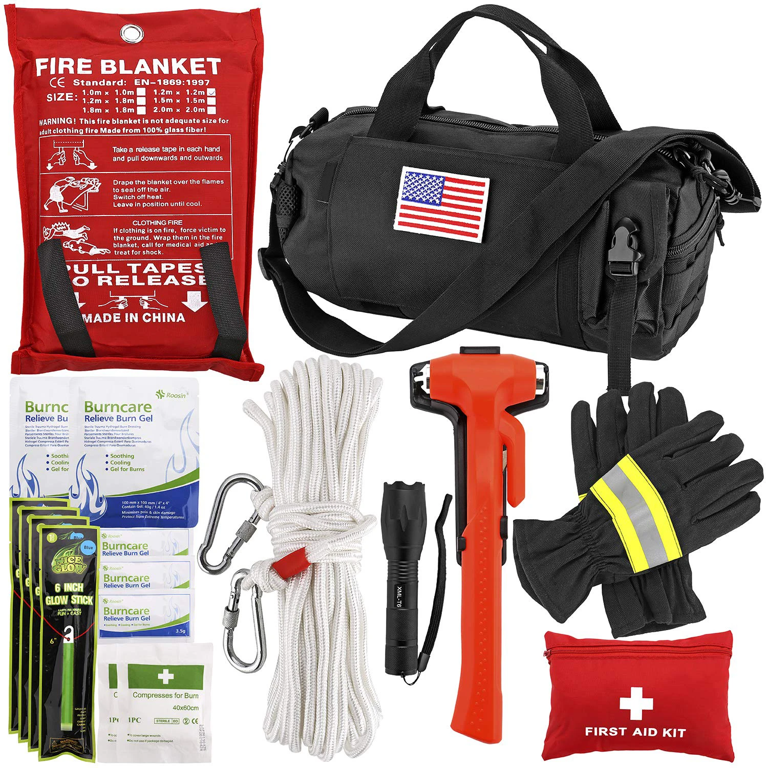 Wholesale Disaster Survival Emergency Fire Safety First Aid Kit for ...