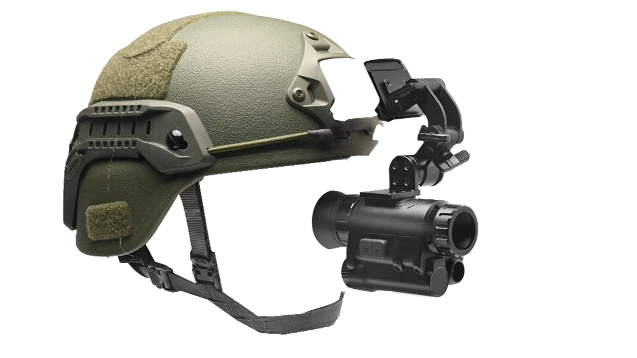 Nvg30 Night Vision Monocular Goggle With Helmet Mount Infrared Digital ...