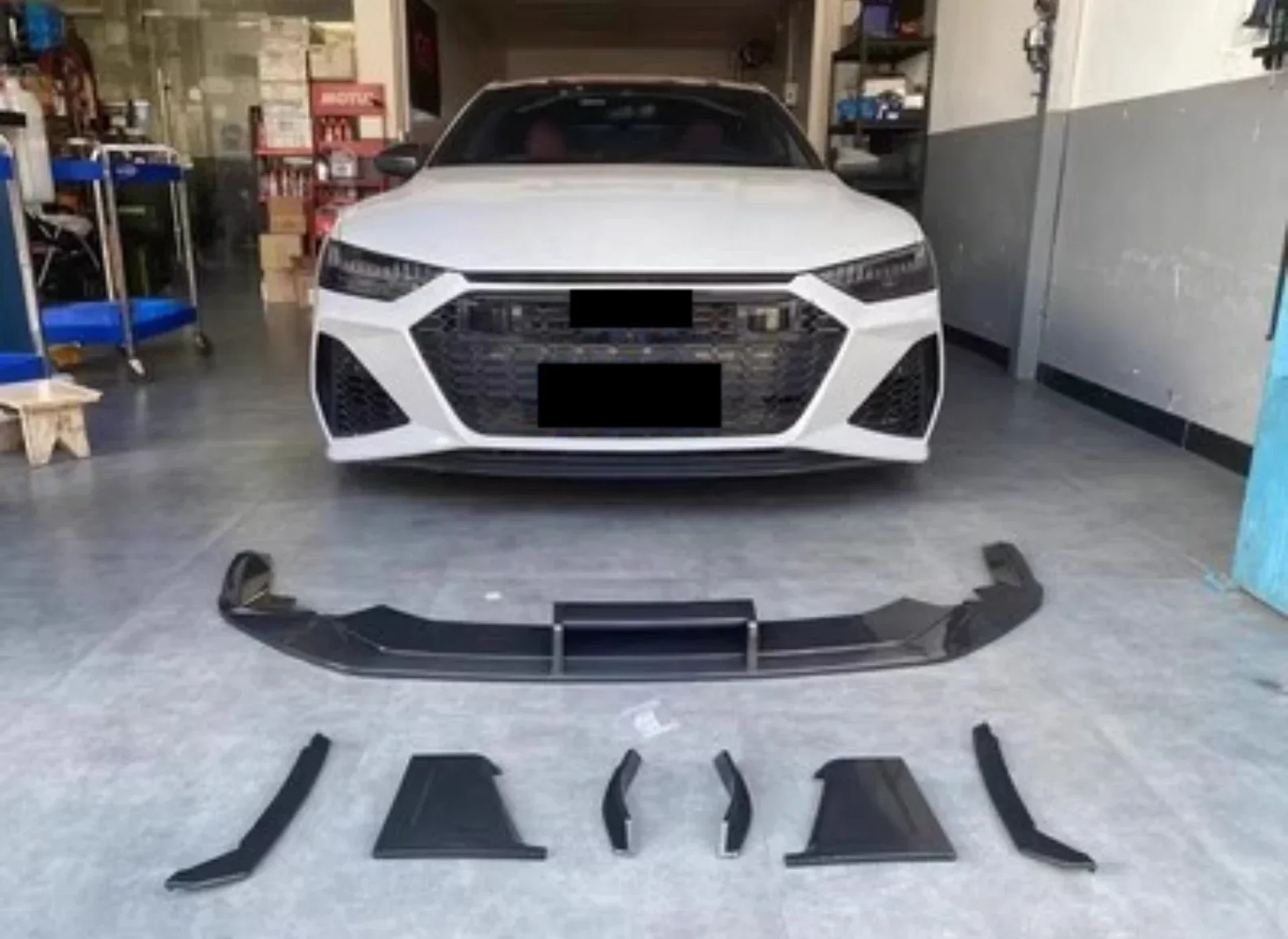 Front Rear Bumper Assembly Lip Fog Lamp Frame For Audi A7 2019-2021 ...