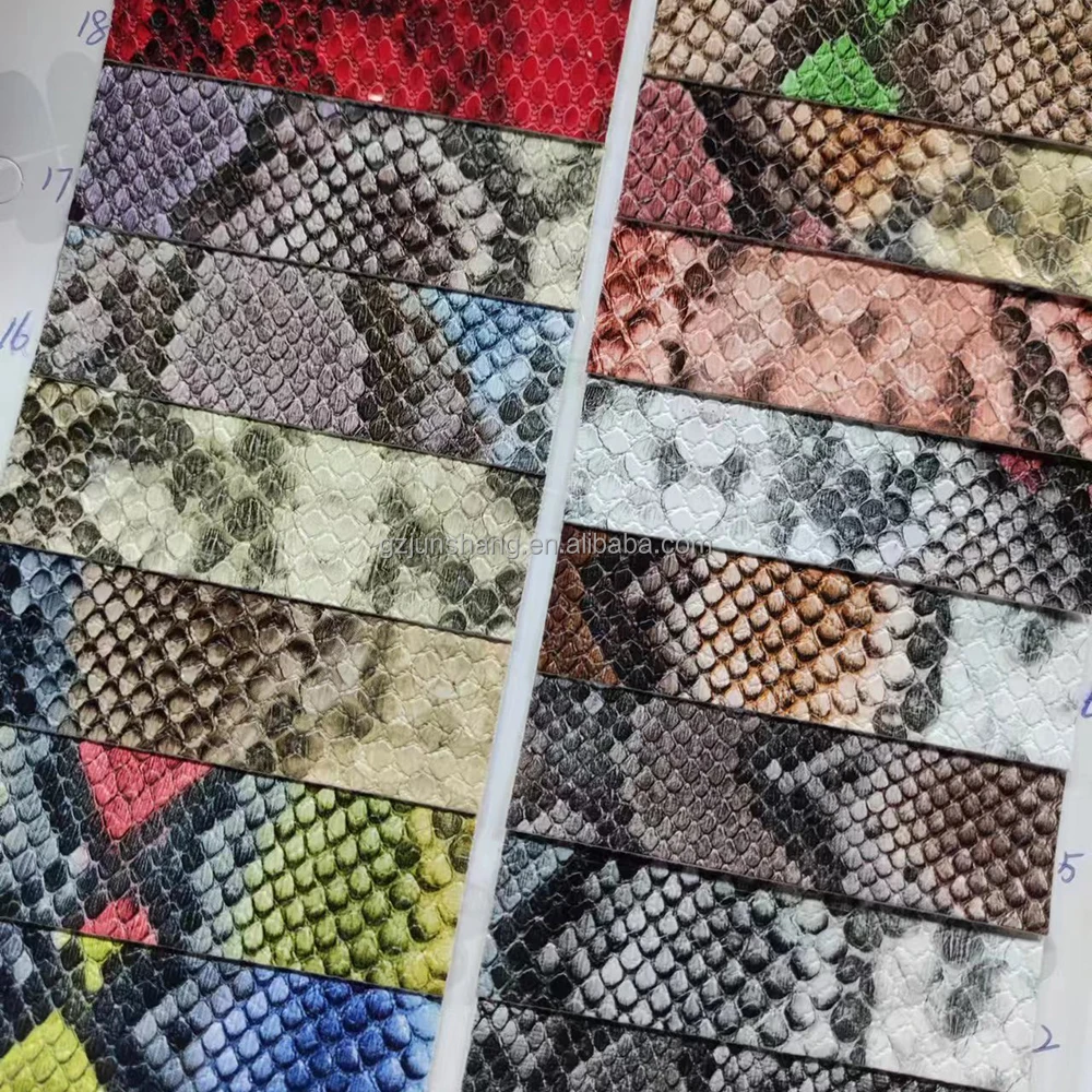 Natural Snake Skin Faux PU Leather - Durable & Versatile