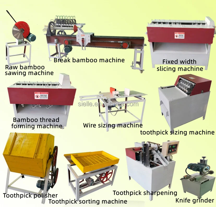 Fully Automatic Chopsticks Bamboo Filament Machine/bamboo Filament Set ...