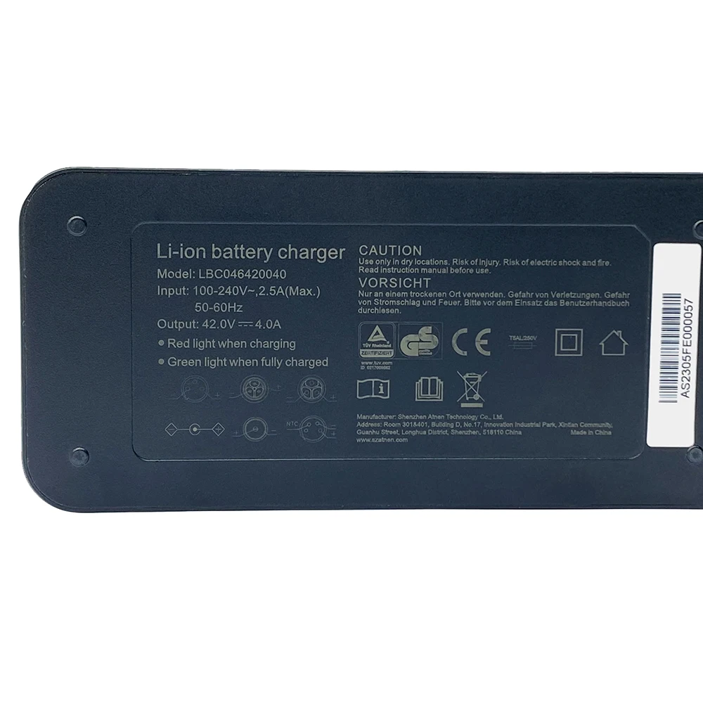 42V 4A GAN Charger for 36V Electric Bike & Scooter Batteries - CE ...