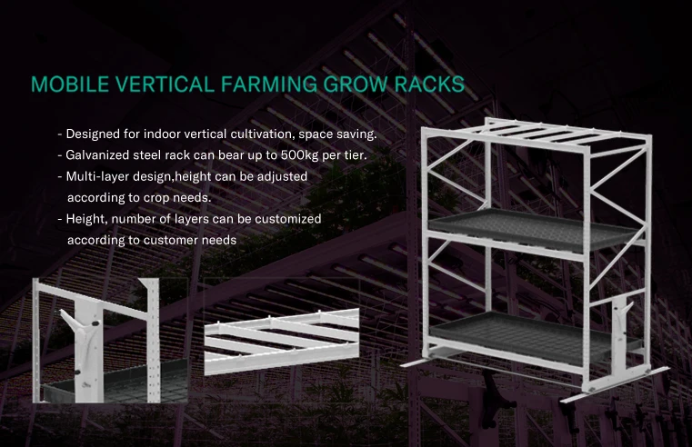 Mobile Grow Racks - Efficient Vertical Farming Solutions