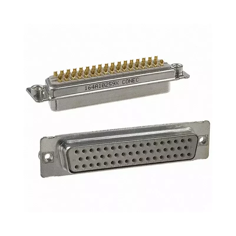 Original Pcb Connectors 164a10259x 50 Position D-sub Receptacle Female Sockets 164a10259 164a ...