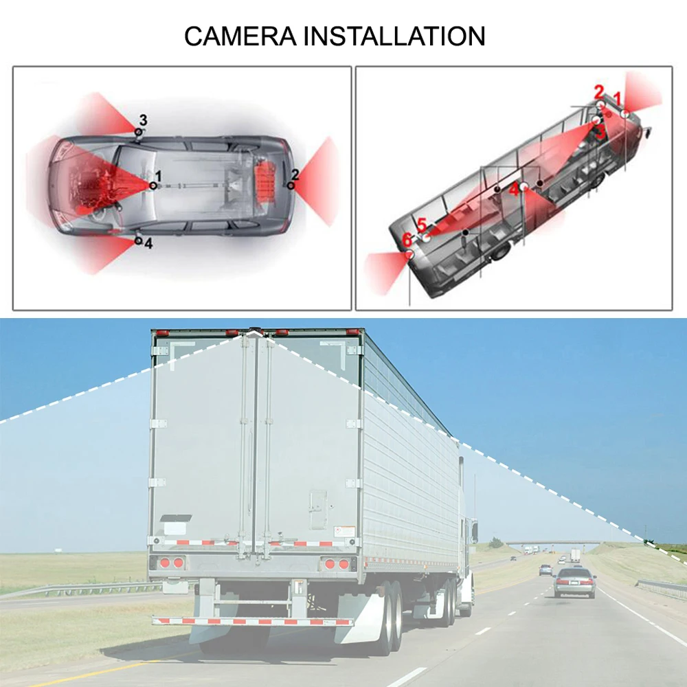 Universal HD Car Rear View Camera 120-180 Degree Wide Angle IP68 ...