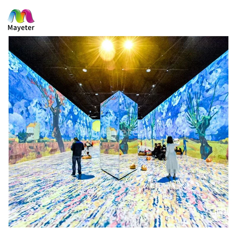 Immersive space 3D Hologram Display projector wall interact lighting ...