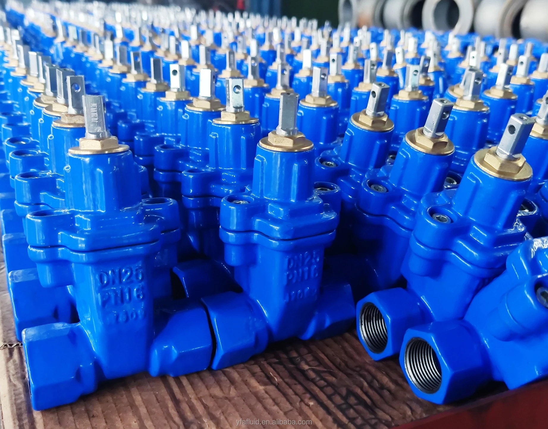 DN20 80 100 ANSI JIS Ductile Iron Wire Thread Gate Valve Tap Water ...