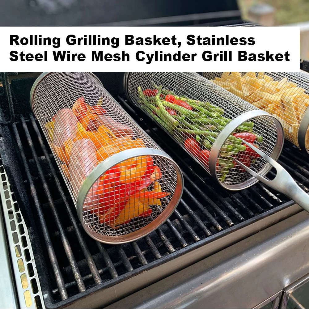 MEITIA Stainless Steel Grilling Basket - Perfect BBQ