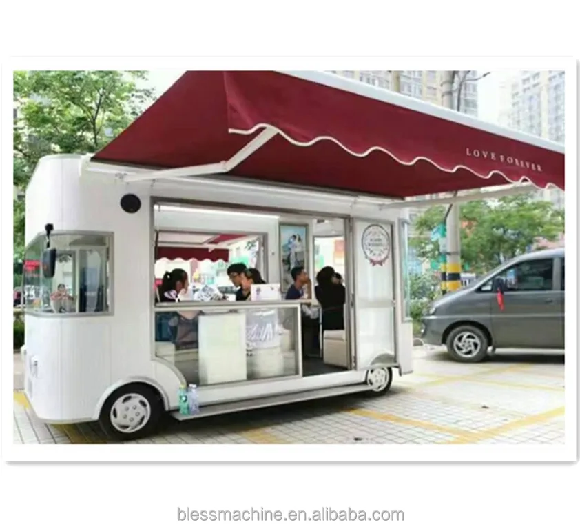 Mobile Food Truck with Grill and Deep Fryer - BLESS Food Carts
