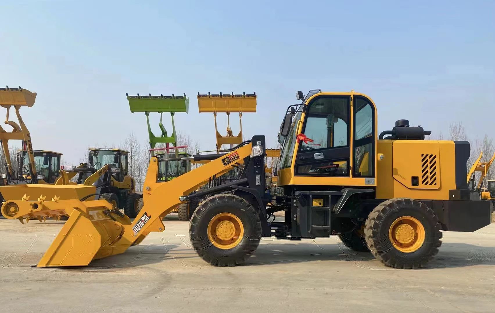 Wheel Loader Mini 4wd Front End Farming Mini Bucket Wheel Loader 3 Ton ...