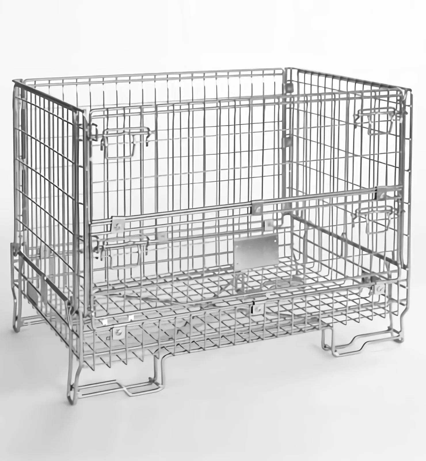 Collapsible Easy To Use Wire Mesh Cages Wire Cages With Stackable Feets ...