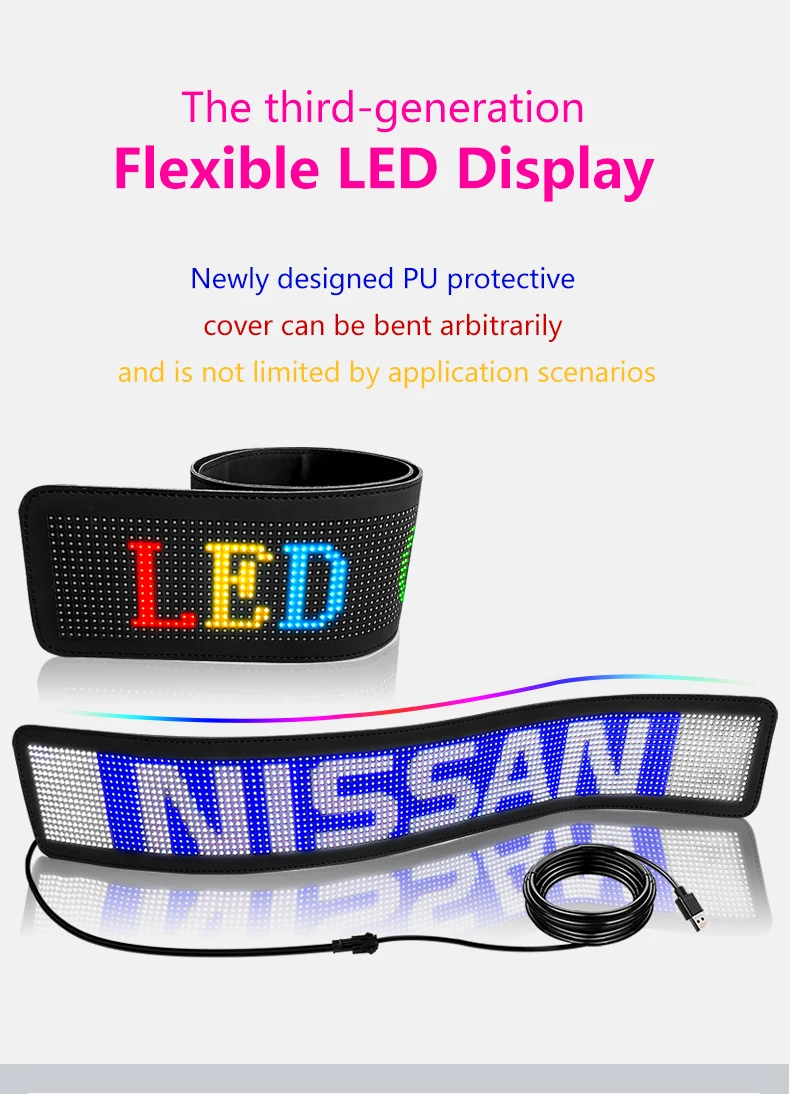 Starshine LED Flexible Display Screen Sign Board - 39cm X 10.7cm