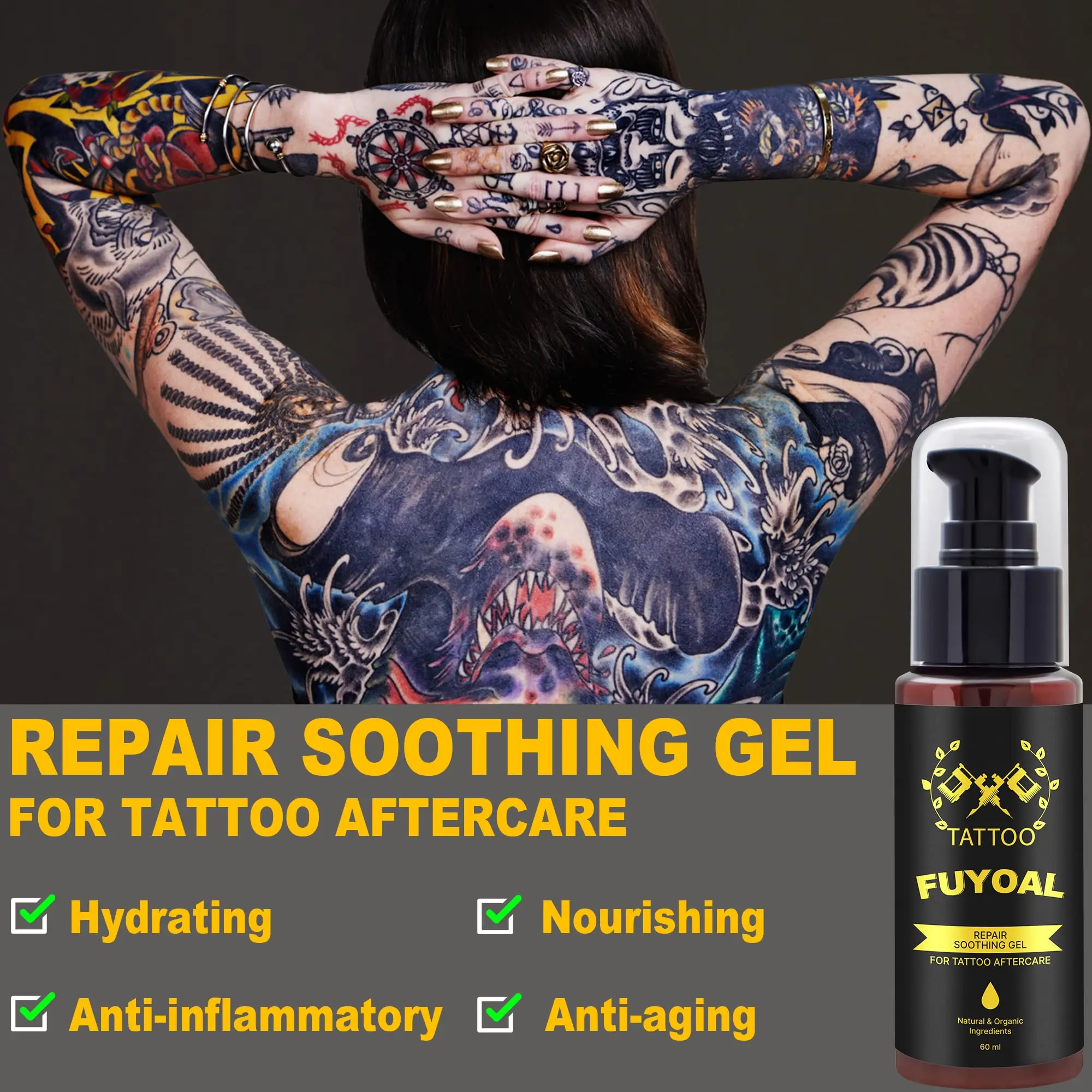 Custom Private Label Tattoo Lotion Balm Cream Brightener