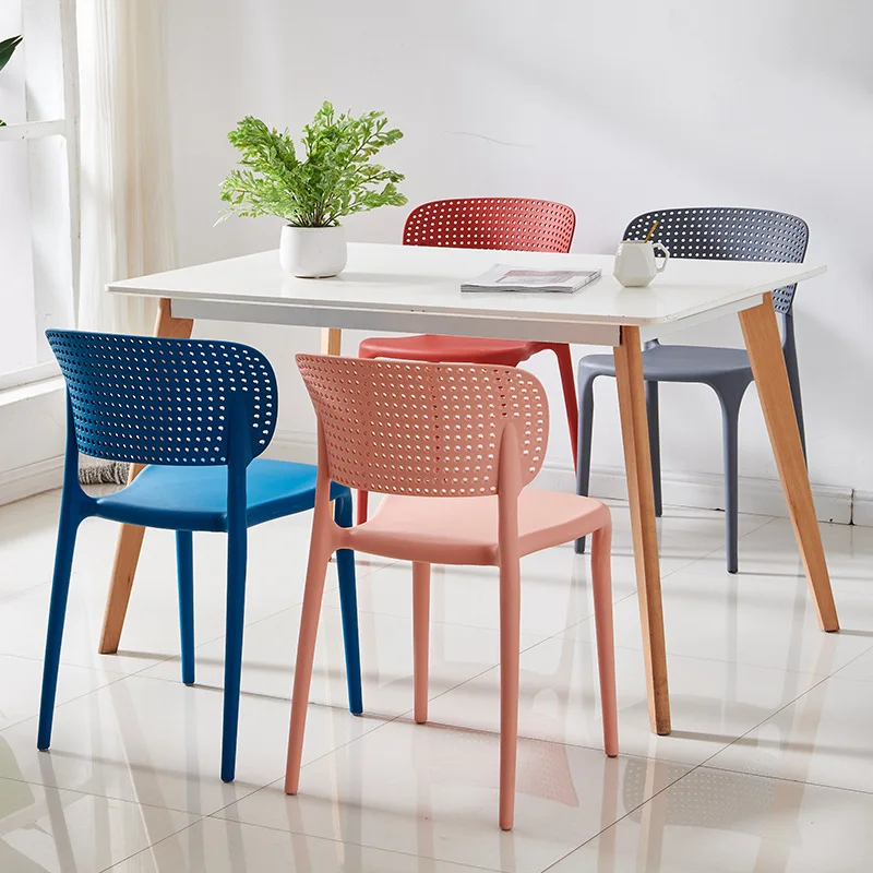 Modern Stackable Italian Stackable Hollow Hole Back Polypropylene ... Modern Stackable Italian Stackable Hollow Hole Back Polypropylene ...