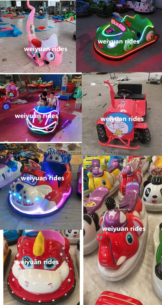 Scenic Spot Kids' RC Light-Up Bumper Car: Joyful Amusement Rides ...
