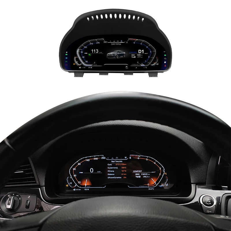 12.3" Screen Lcd Dashboard Speedometer Digital Cluster For Bmw X5 X6 ...