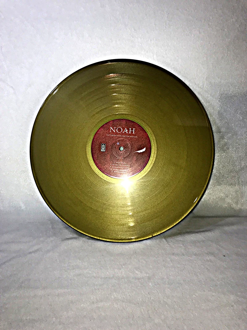 Blank Gold Vinyl Record - Pressing with Full Color Jackets