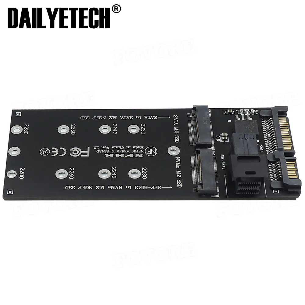 Sata M2 Adapter U.2 Sff-8643 U2 To M.2 Nvme Ssd Converter 22pin Sata To ...