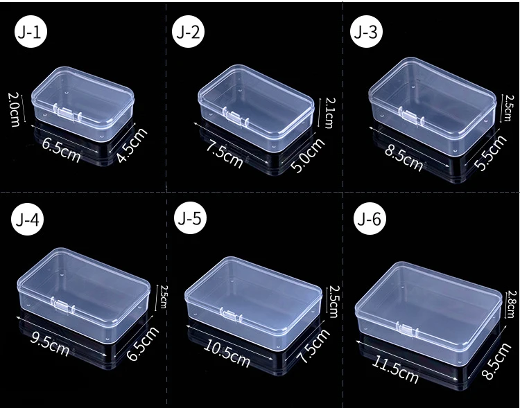 Mini Plastic Container - Clear PP Packing Gift Case