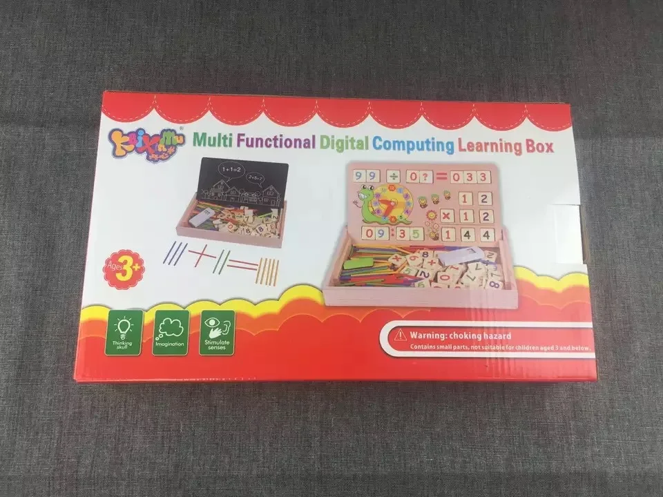 Factory Wooden Multi Clock Cognitive Game Math Calculation Learning Box ...