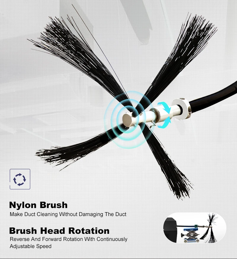 Flexible Shaft Pipe Cleaning Machine with a Powerful Cleaning Effect ...