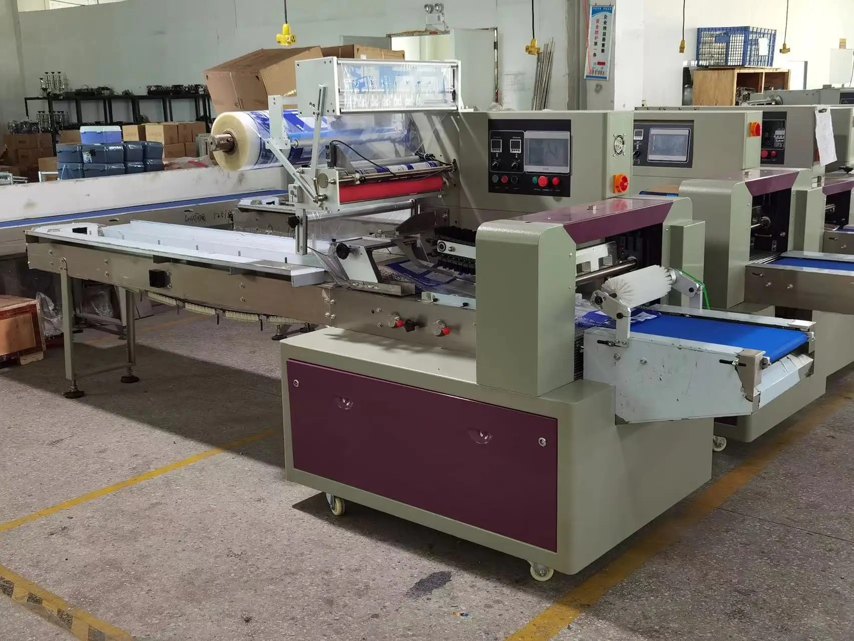 Automatic Horizontal Lettuce Potato Onion Vegetable Packing Wrapper ...