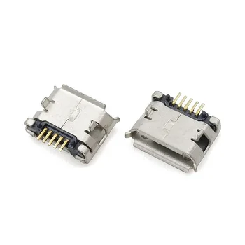 Micro Usb Type B Female Socket 180 Degree 5 Pins Smd Smt Solder ...