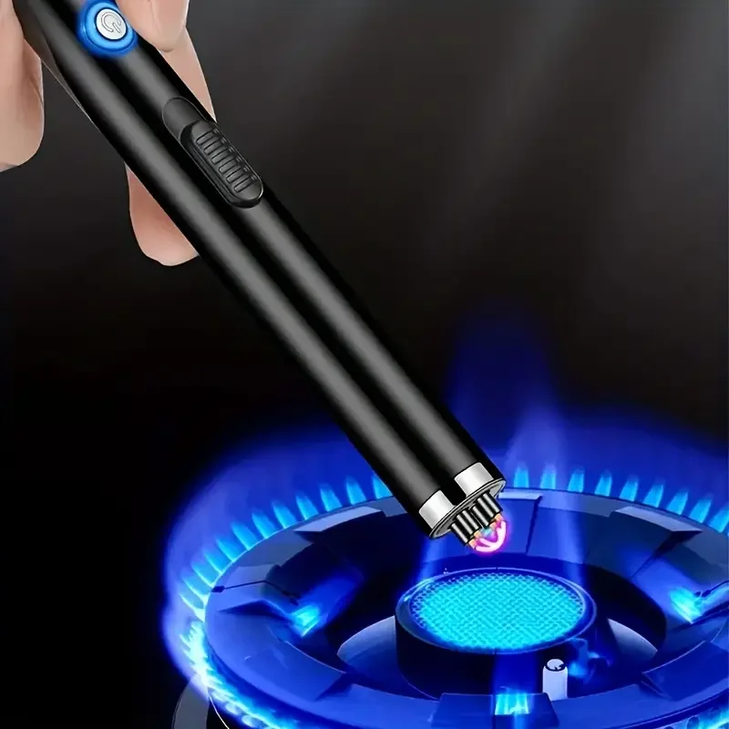 Upgraded Safety Push-pull Switch Usb Arc Lighter Long Neck And Led Real ...