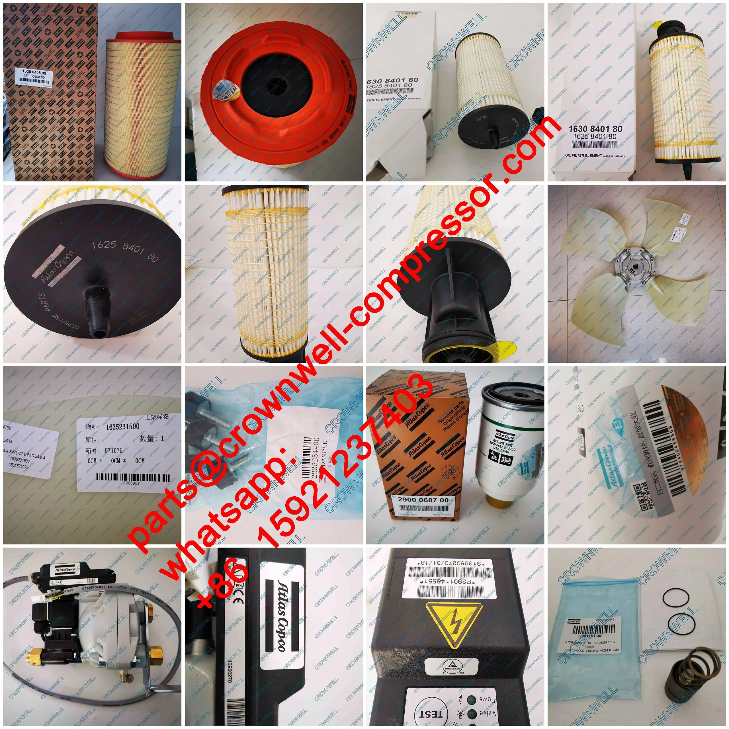 Asli Asli Atlas Copco Air Filter 1630058903 1615775901 1622507380 - Buy ...