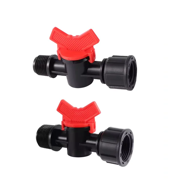 Agriculture Irrigation System Drip Line Pipe Male To Female Mini Valve ...