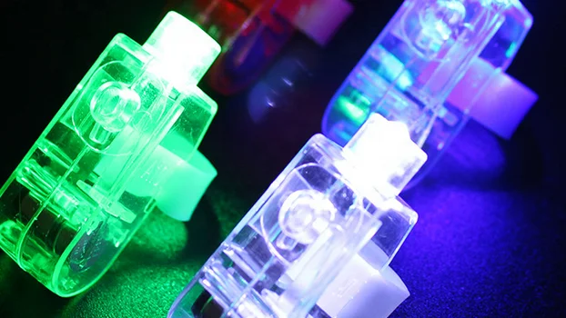 Christmas Led Finger Lights Glowing Dazzle Colour Laser Emitting Lamps ...