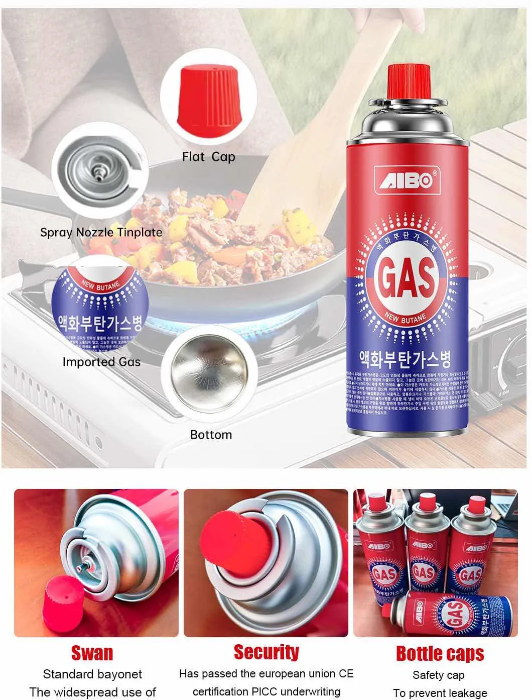 Portable Disposable Mini Camping Fuel Canister with Butane Gas ...