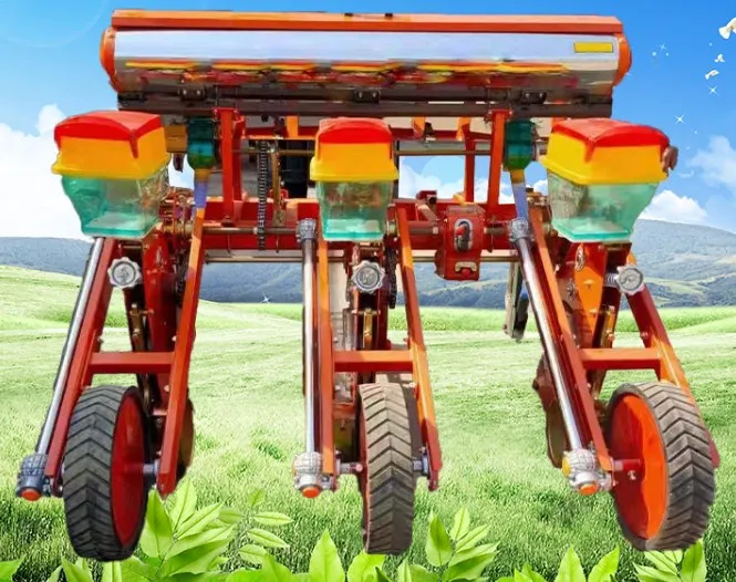 4 Rows Maize Planter for Tractor - Fertilizer Corn Seeder with ...