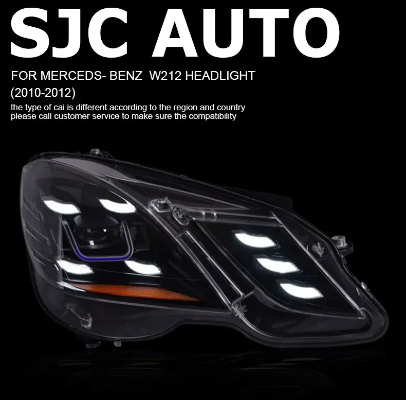 Sjc Auto For Mercedes-benz E-class W212 10-12 Headlights Lighting ...