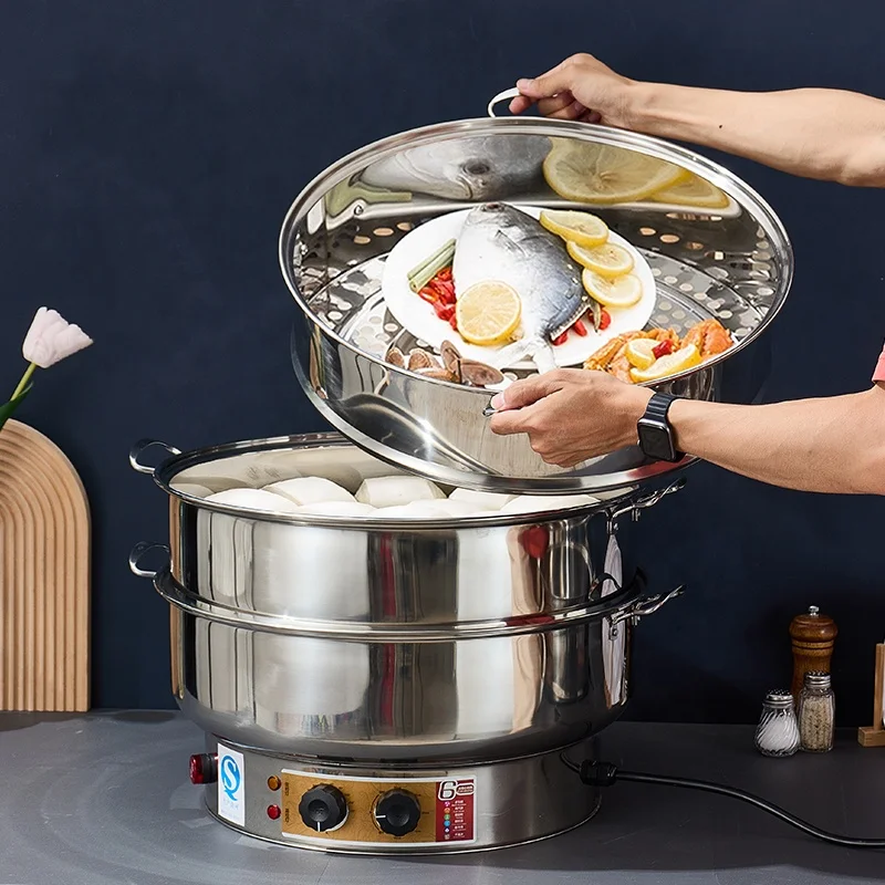 Commercial Dumpling Steamer Multiple Layer Cooking Pot Cookware Pot ...