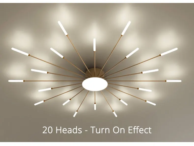Modern Firework Led Ceiling Lamps Room Decoration Bedroom Kitchen ...